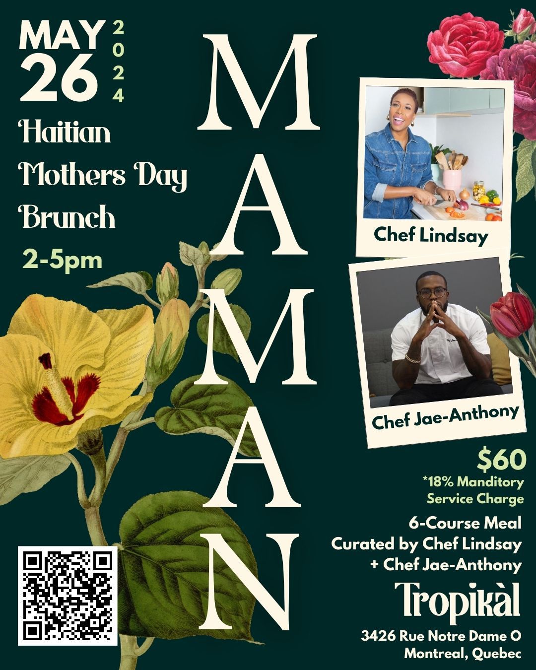 Hatian mothers day brunch MontrÃ©al Tropikal