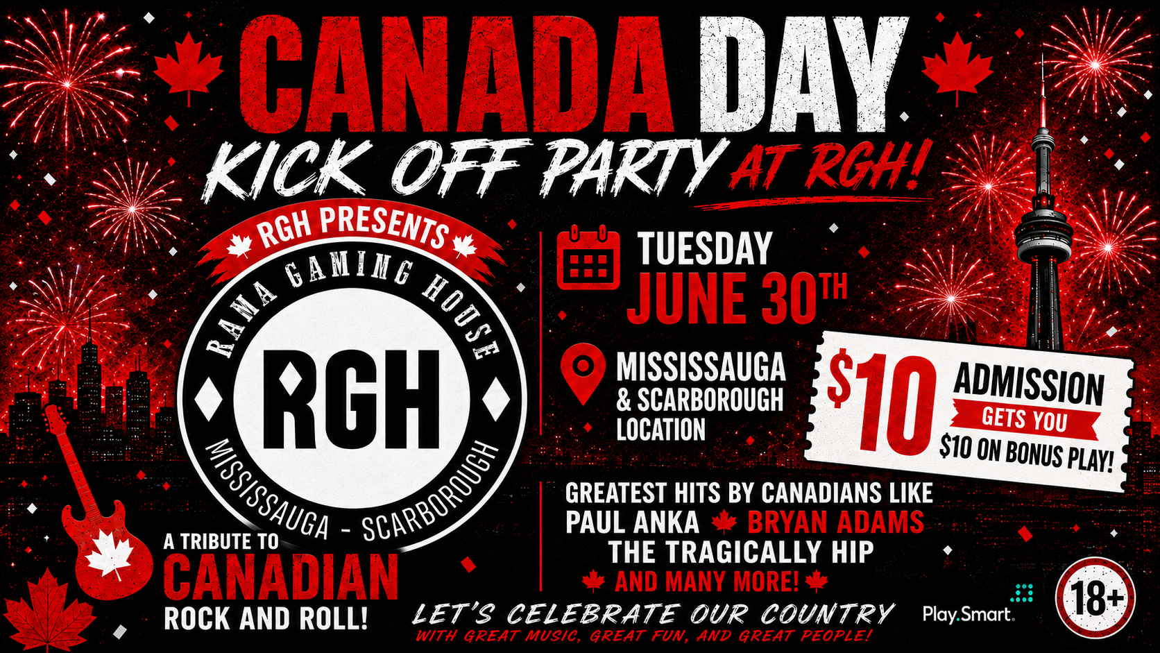 Canada Day Kick-off Party, Scarborough Rama Gaming House - Scarborough ...