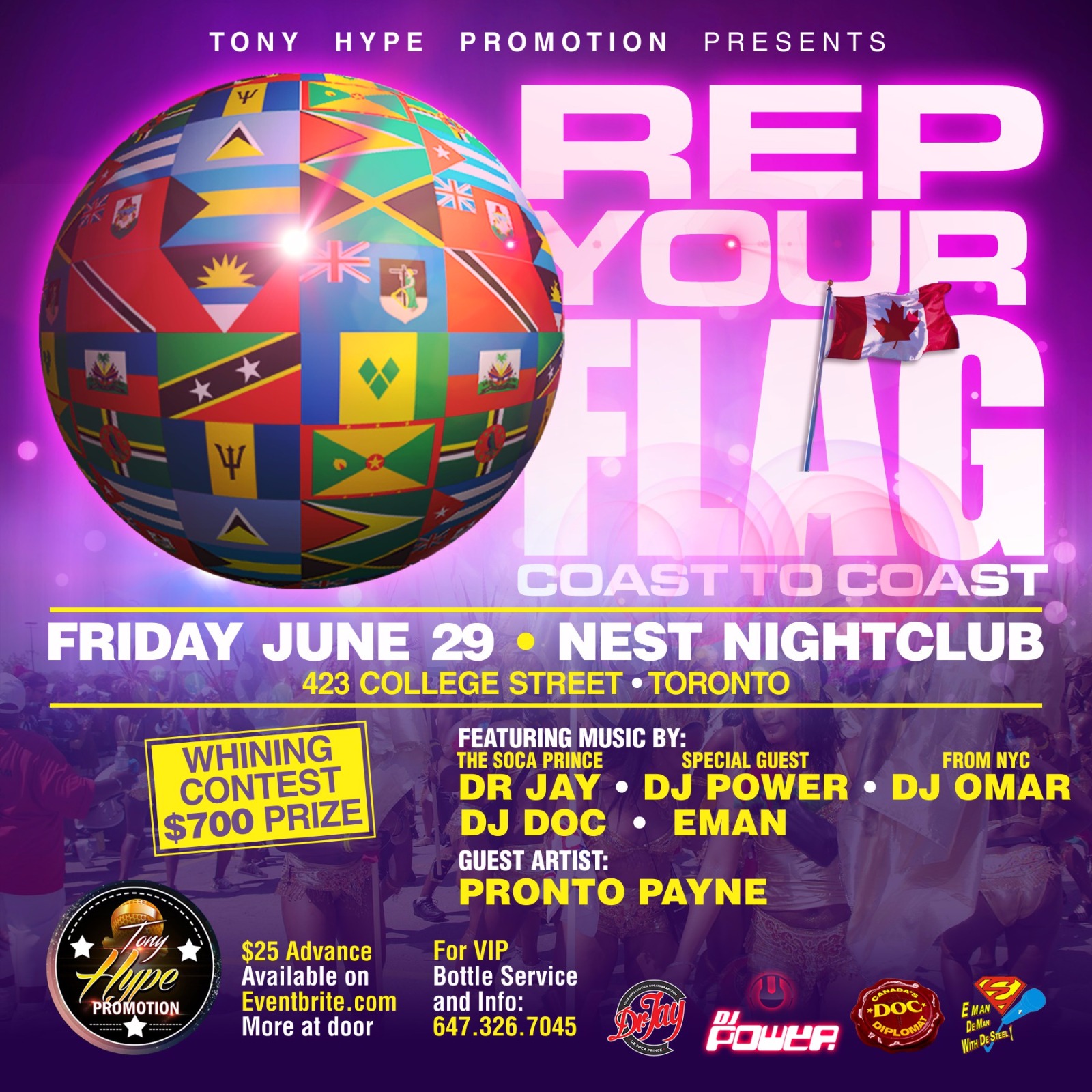 Canada Day Rep Your Flags Coast To Coast Nest Nightclub Feat DR JAY