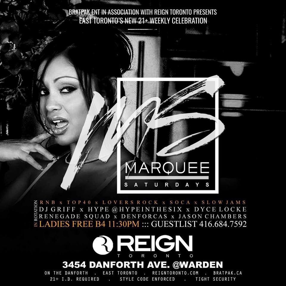 Marquee Saturdays @ Reign Lounge