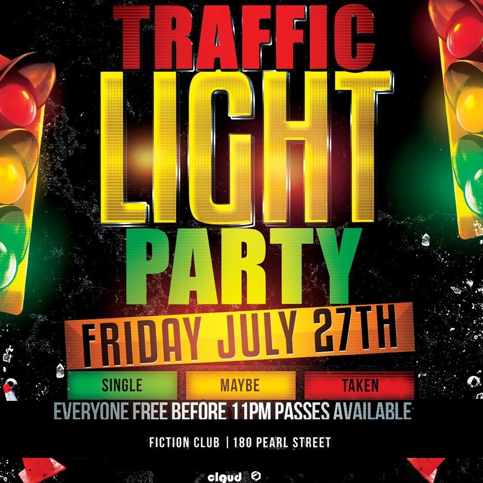 Traffic Light Party Flyers