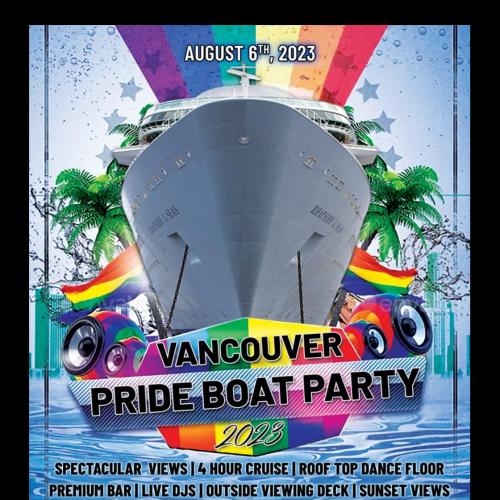 Vancouver Pride Boat Party 2023 | Pride Weekend